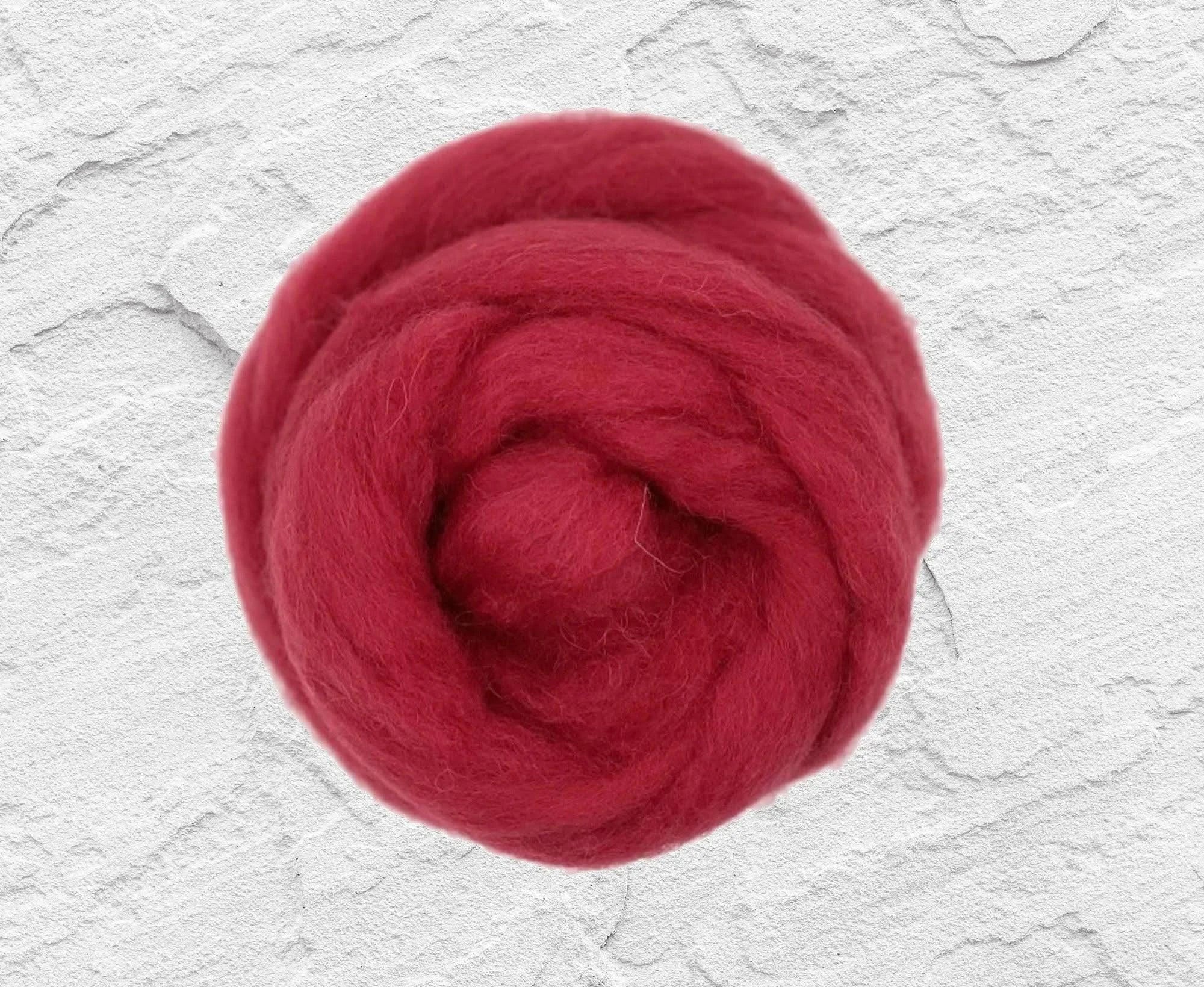 Shetland Cherry | Red Felting, Spinning & Crafting Wool | SH2020 ...